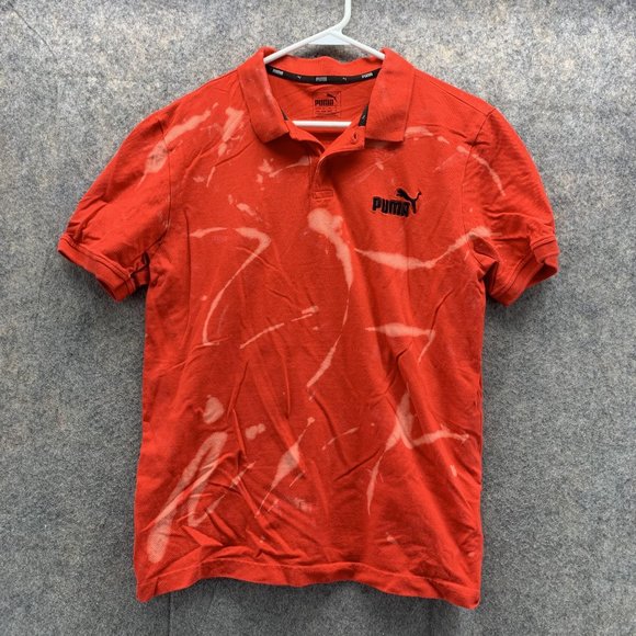 Puma | Shirts | Puma Polo Shirt Men Medium Adult Orange Outoors Golf ...